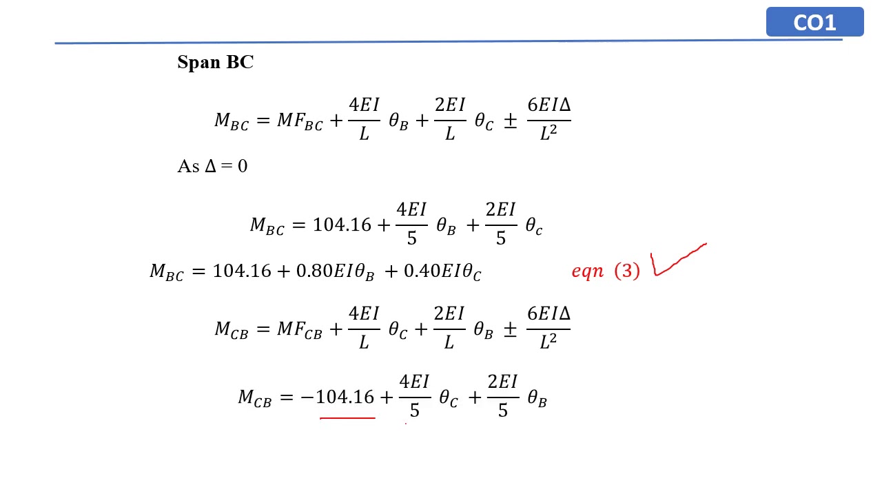 Sway analysis of frame by slope and deflection method - YouTube