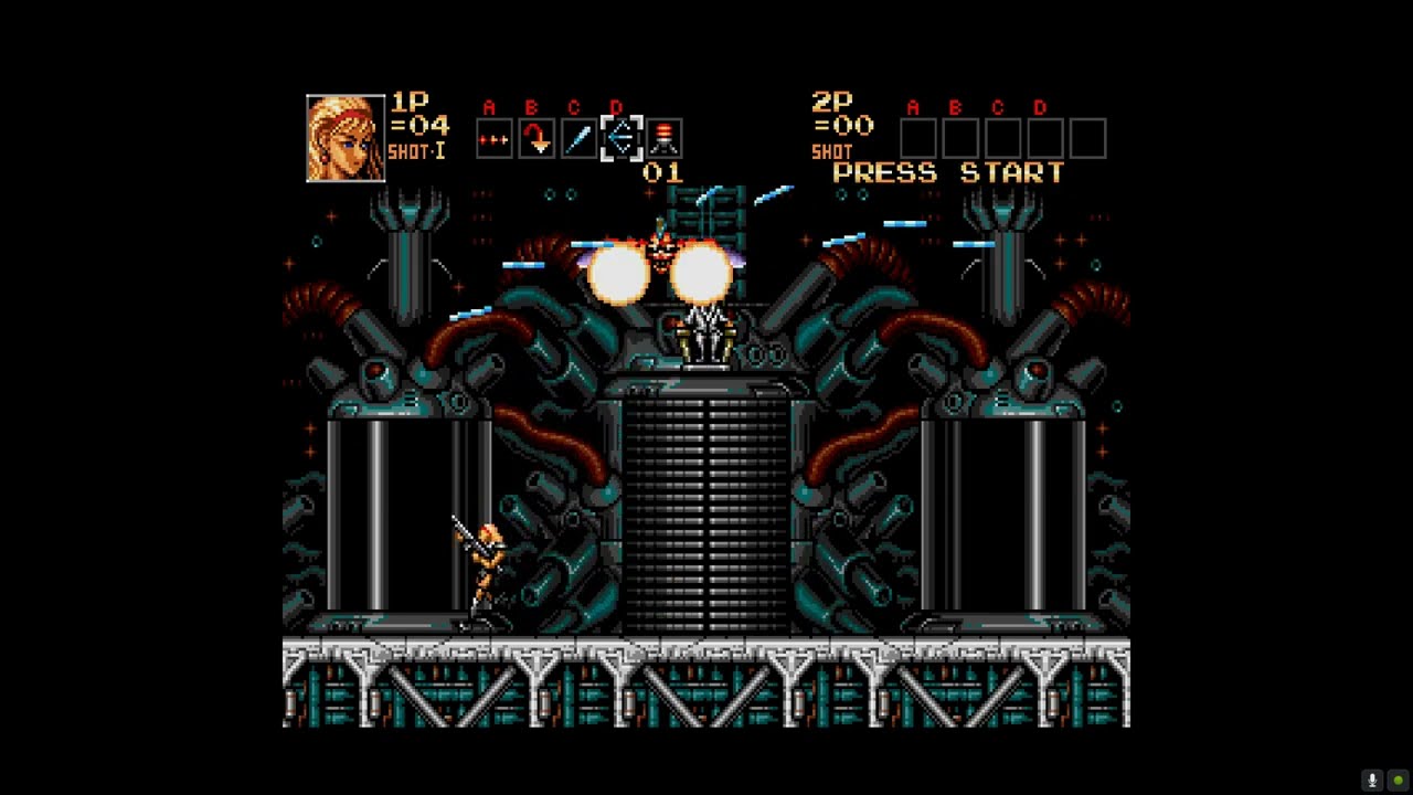 Contra Hard Corps- Mother Alien Ending- 1CC- Sheena - YouTube