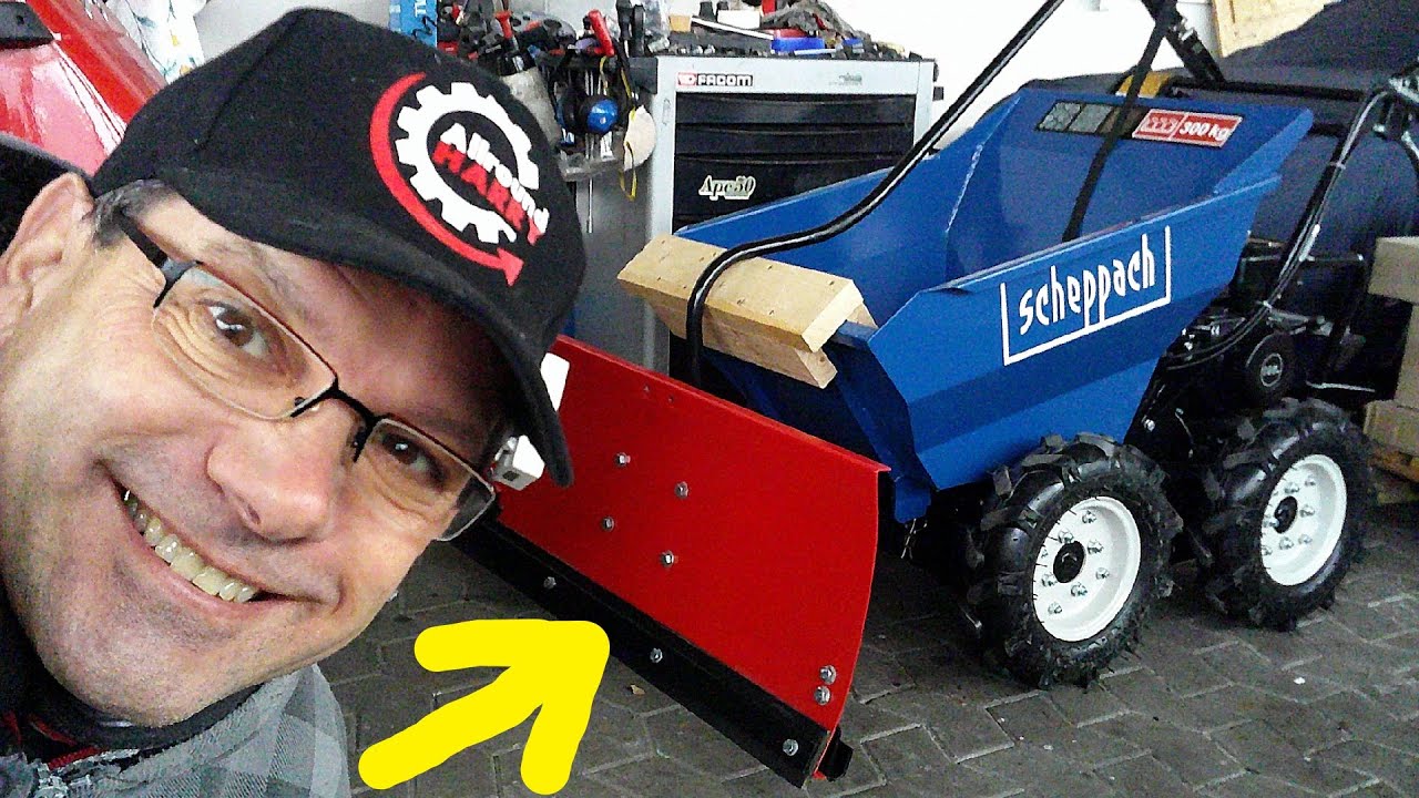 Scheppach Dumper DP3000 mit Schneeschild @allroundharry - YouTube