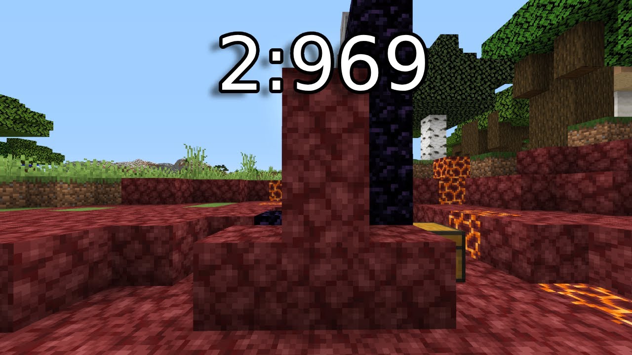 Netherrack Upside Down T Speedrun - [2:969] - YouTube