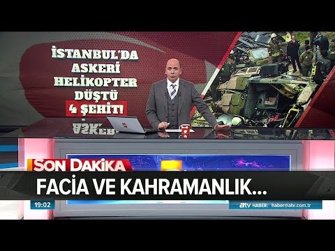 Askeri helikopter düştü: 4 Şehit! - Atv Haber  26 Kasım 2018
