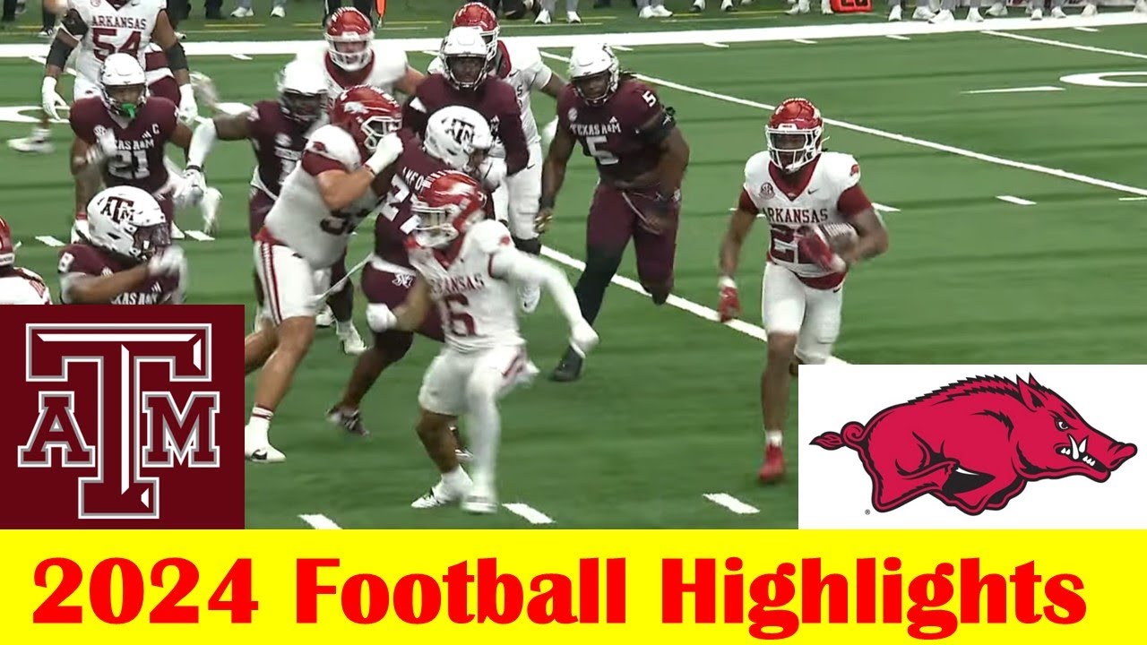 Arkansas vs #24 Texas A&M Football Game Highlights 9 28 2024 - YouTube