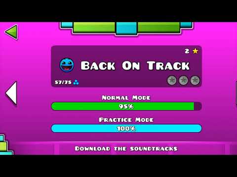Geometry Dash level (back on Track) 2x speed 100%complete 1st attempt ...