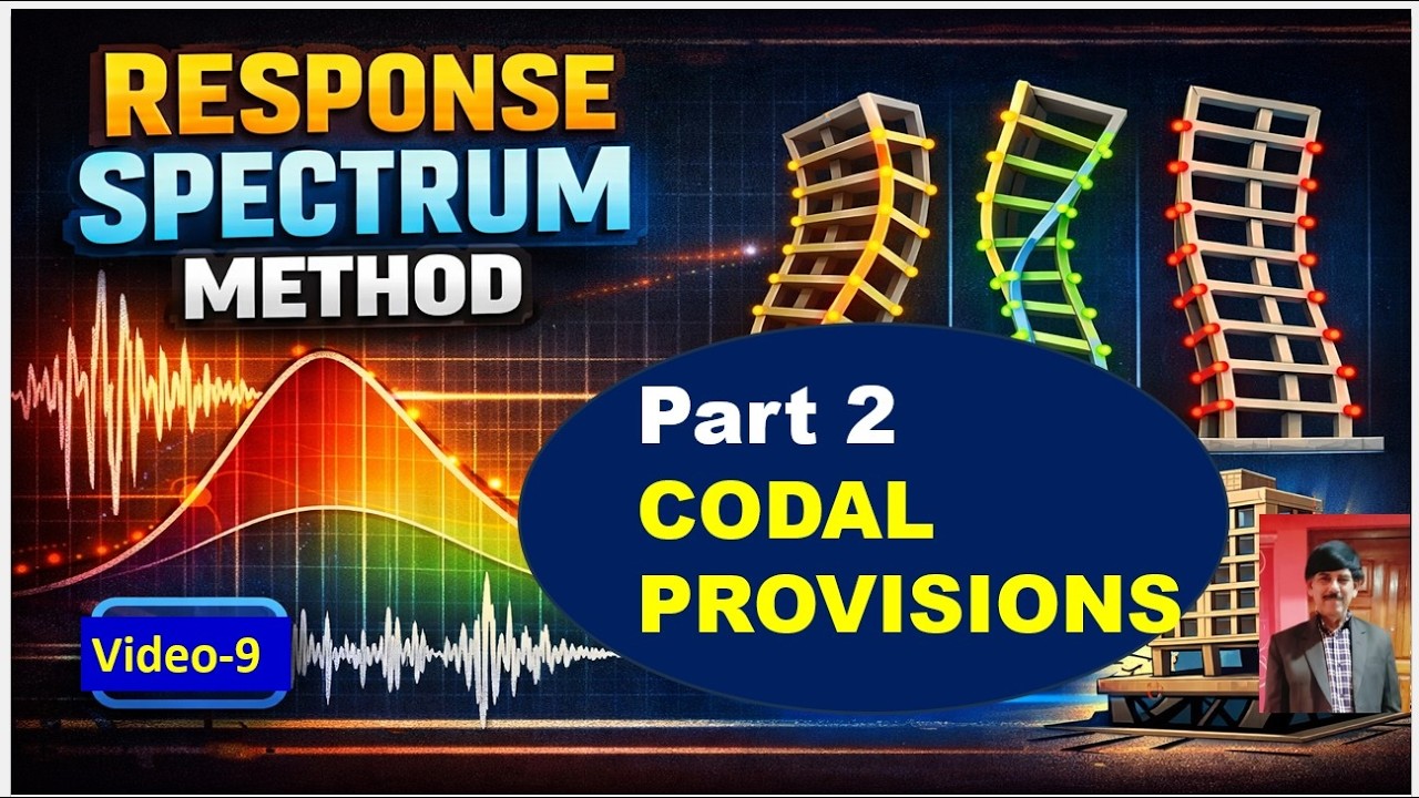 RESPONSE SPECTRUM Method: Codal Provisions - YouTube