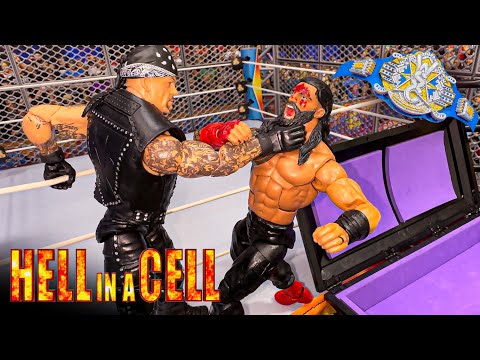 Roman Reigns vs The Undertaker - Hell In A Cell Casket Action Figure Match