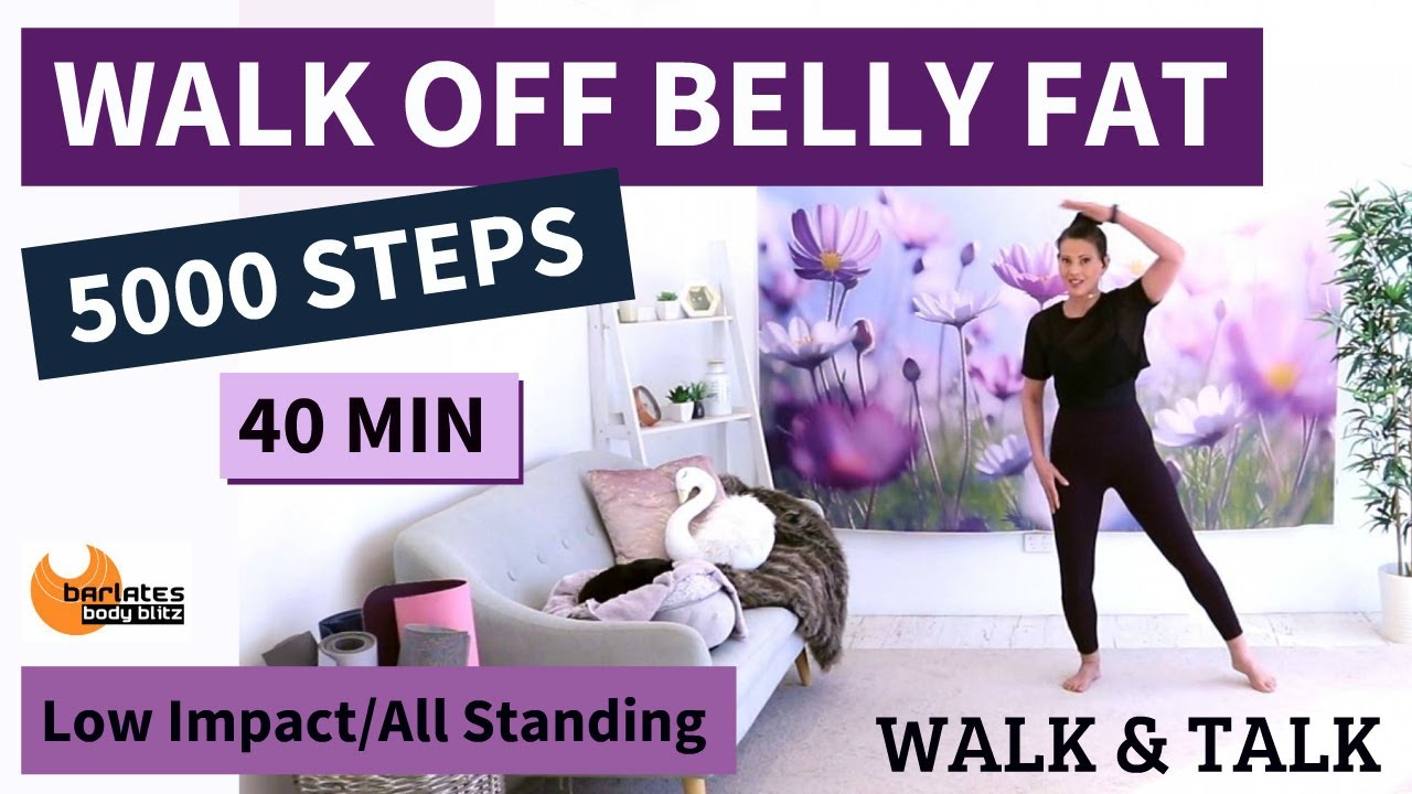 40 MIN WALKING WORKOUT FOR FAT LOSS / 5000 STEPS / WALK AND TALK YOU ...