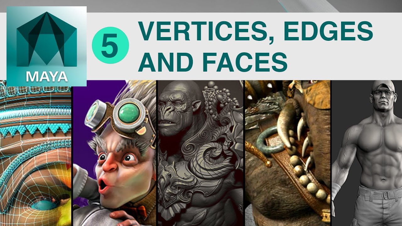 Vertices, Edges and Faces - Maya - Class 5 / Hindi - YouTube