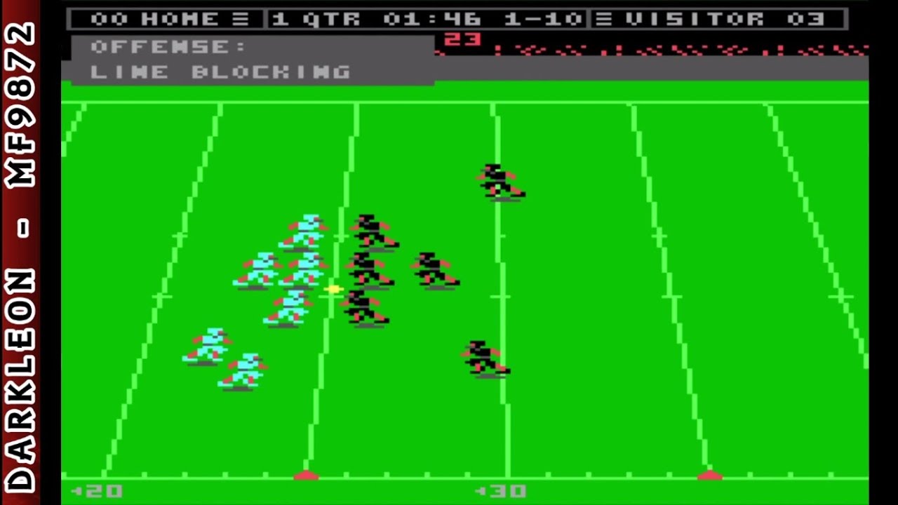 Touchdown Football © 1984 IBM - PC DOS - Gameplay - YouTube
