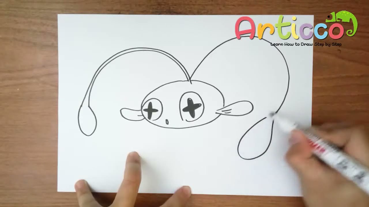 How to Draw Chinchou Step by Step - YouTube
