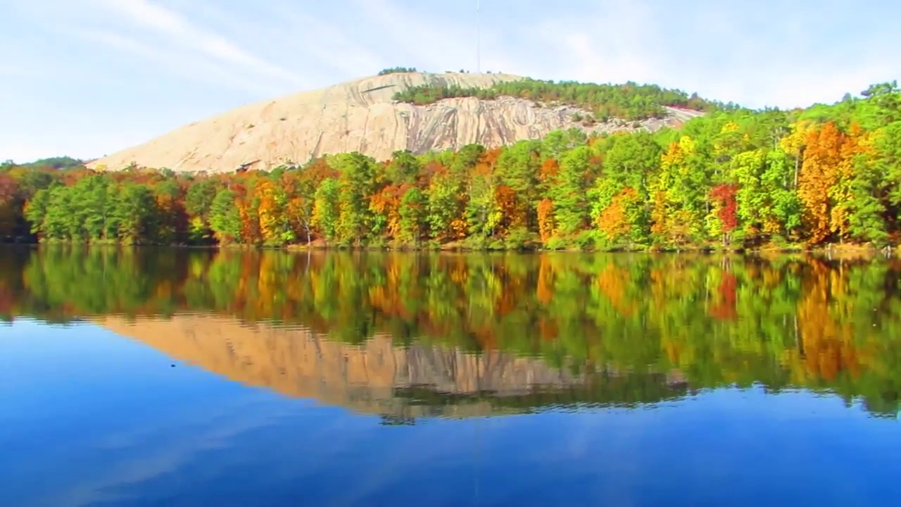 Stone Mountain Lake Trail Fall Colors - YouTube