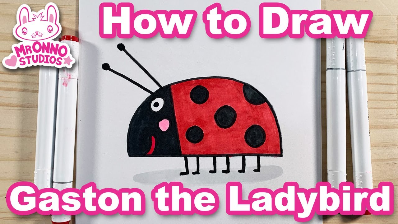 How to Draw Gaston the Ladybird | Ben and Holly's Little Kingdom - YouTube