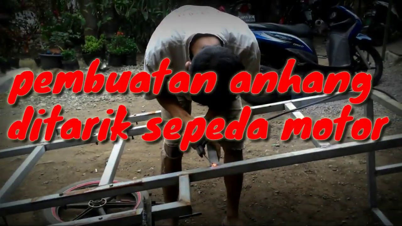 Anhang sepeda motor yang ditarik sepeda motor - YouTube