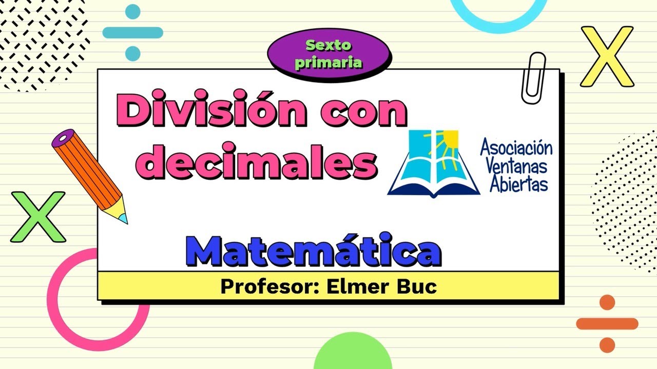 División de decimales. Sexto Primaria. - YouTube