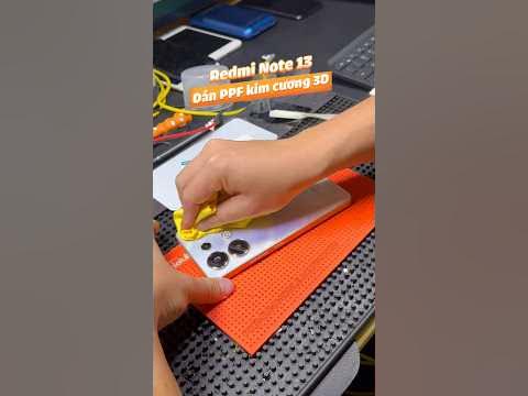 dán mặt sau PPF kim cương 3D cho Redmi Note 13 #redminote13 #redminote13series - YouTube