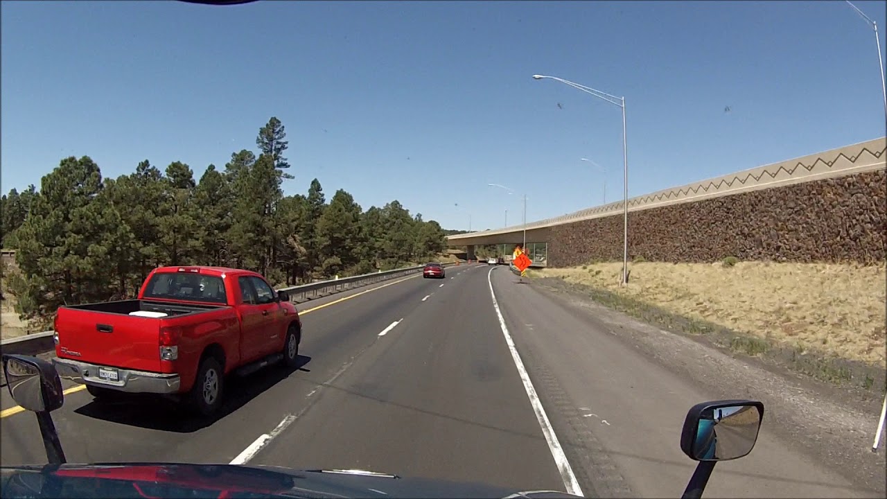 Interstate 40 Arizona - Mile 210 to Mile 185 - YouTube