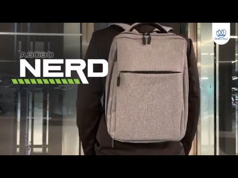 MOCHILA BACKPACK PORTA LAPTOP USB NERD A3030 - YouTube