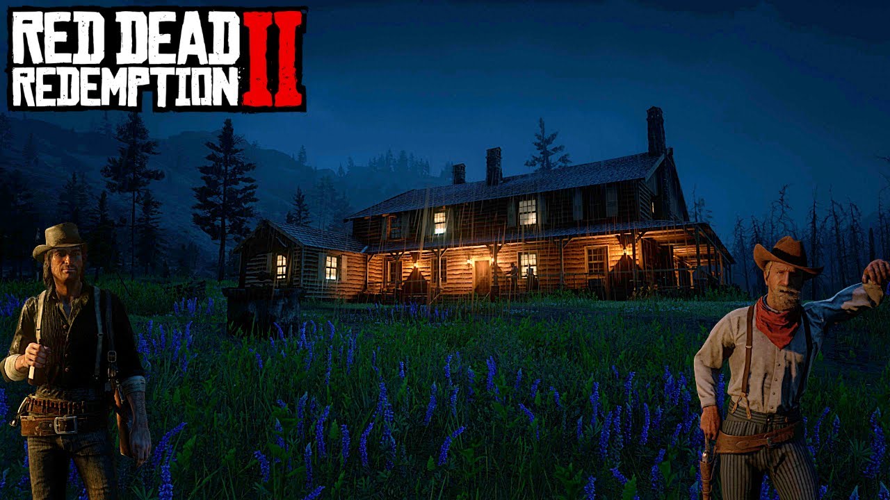 [4K] Walking around Pronghorn Ranch in a Thunderstorm - Red Dead ...