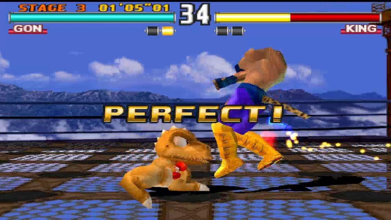 Tekken 3 Gon with Yoshimitsu Moves Arcade - YouTube