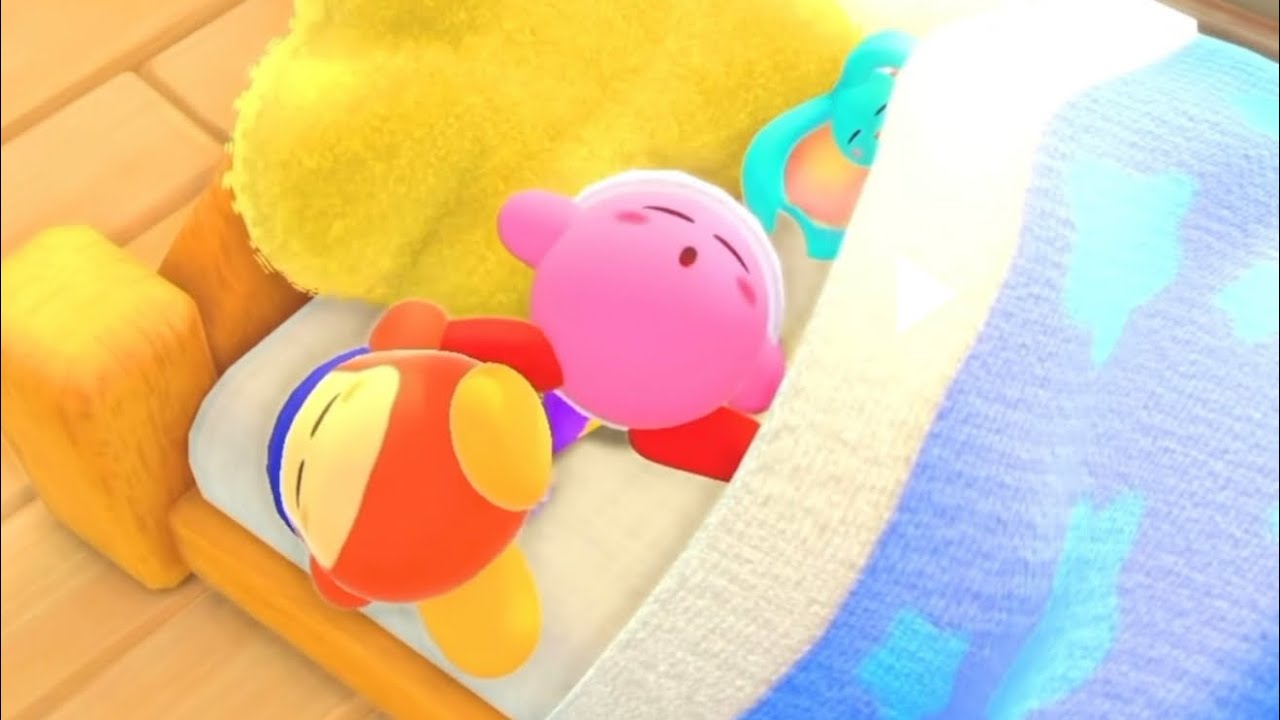 Kirby kick Waddle dee out of his bed - YouTube