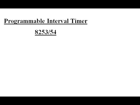8253 Programmable Interval Timer - YouTube