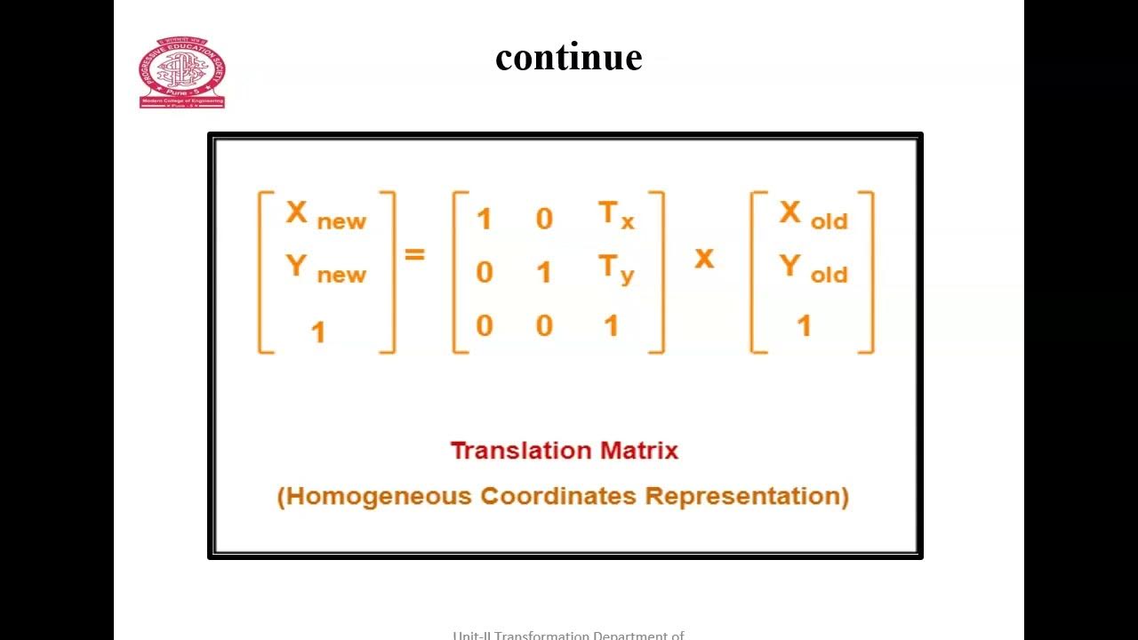 Computer Graphics:2D transformations Translation & Scaling - YouTube
