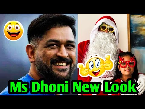 MS Dhoni Santa Claus Look😱| MS Dhoni | Cricket Updates | Cricket News ...