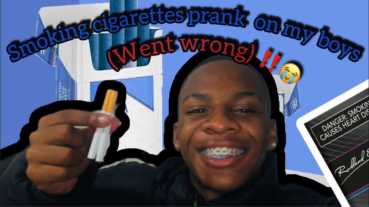 Smoking cigarettes prank on my boys ‼️(went wrong) 😭they beat me up 😞💔 ...
