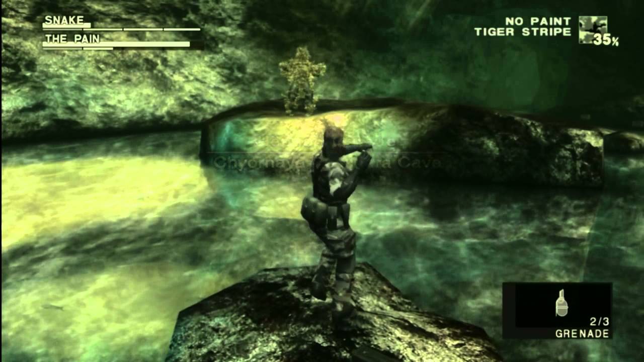 MGS3 HD The Pain Boss Fight E-Extreme Non-Lethal - YouTube