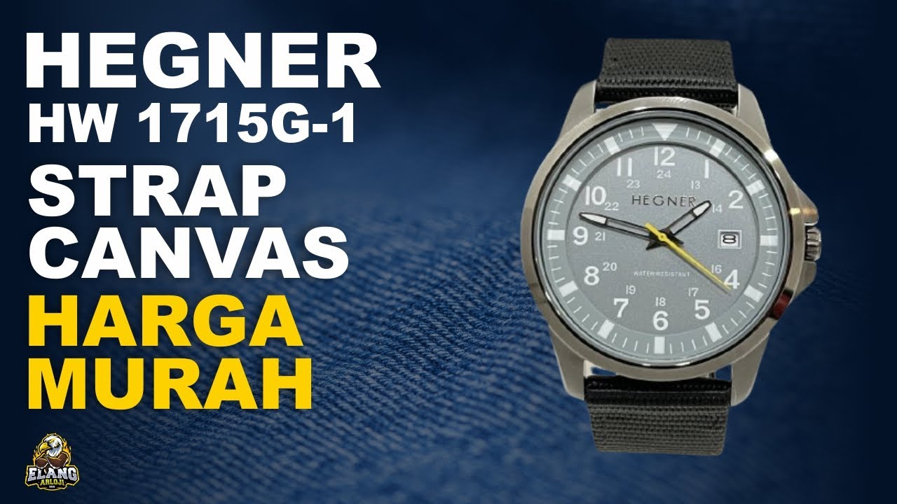 HEGNER HW 1715G : JAM TANGAN HEGNER STRAP CANVAS HARGA MURAH TERBARU ...