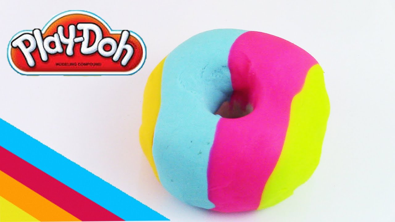 Play Doh RAINBOW DONUT and Play Doh FUN - YouTube