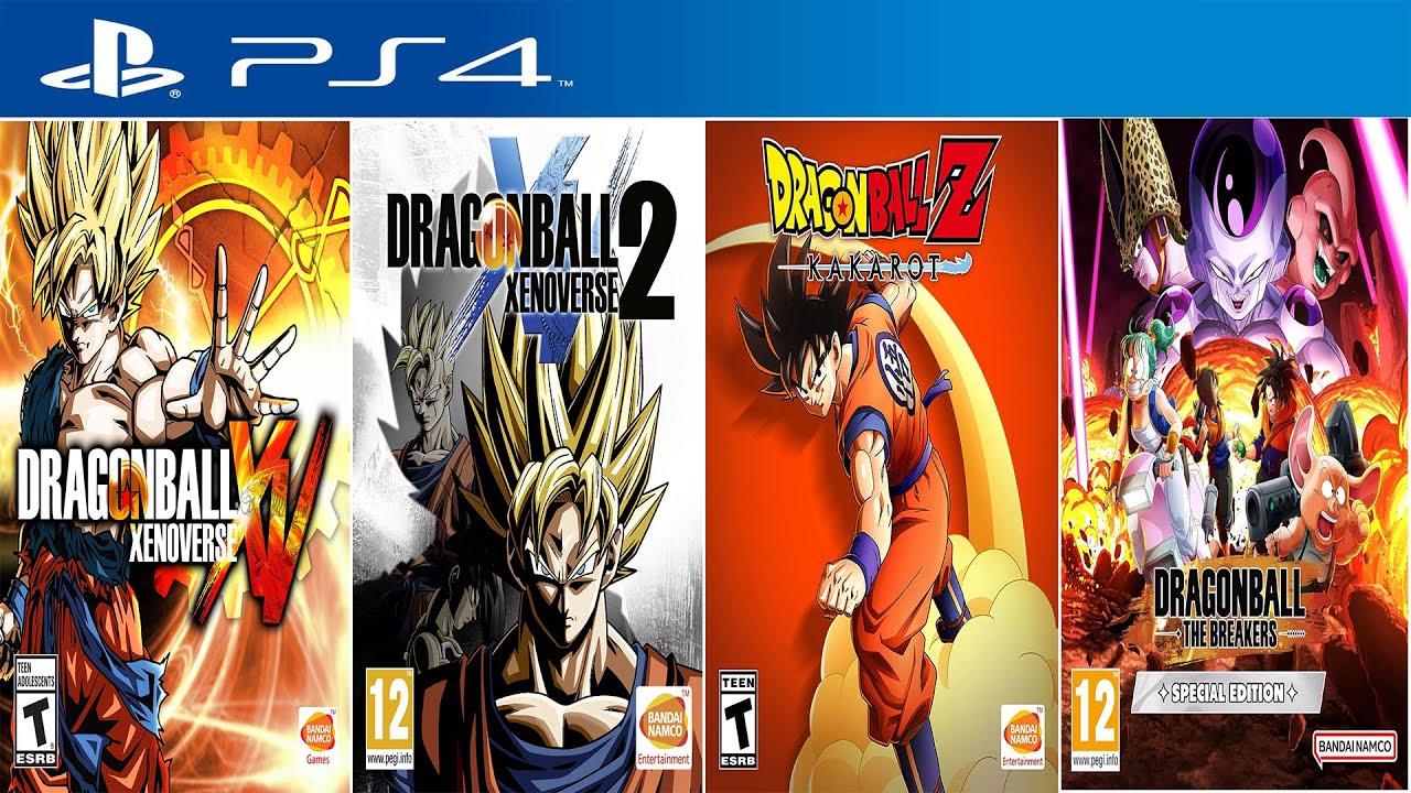 All Dragon Ball Games For Playstation 4 - YouTube