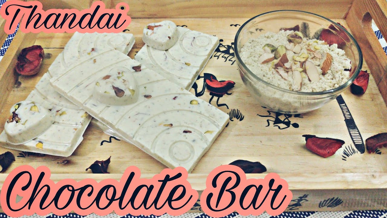 Thandai Chocolate | Homemade Chocolate Recipe | Thandai Chocolate Bar ...