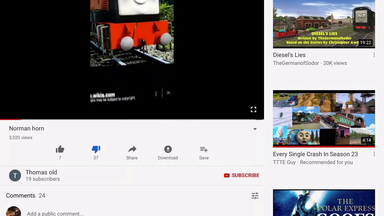 Thomas old video The WORst Norman Horn - YouTube