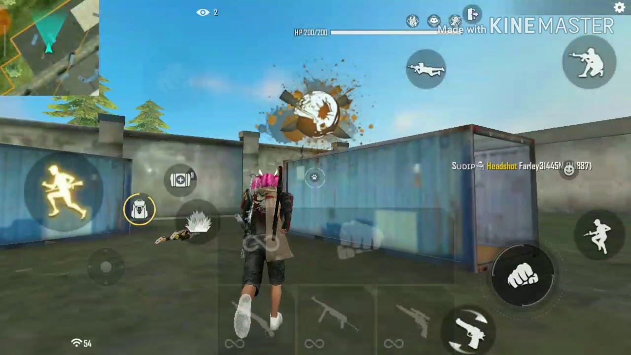 One tap shoot free fire - YouTube