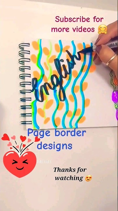 Front page design || Notebook cover page designs #shorts # ...