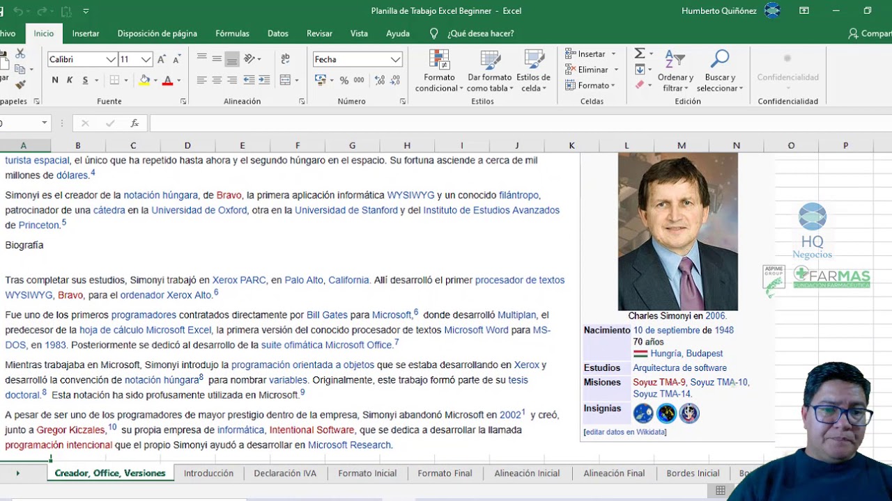 Creador de Excel, Microsoft Office y Versiones de Excel. - YouTube
