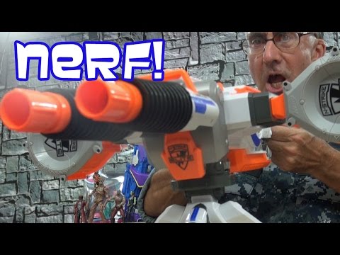 NERF Guns Rhino Fire Toy Review Unboxing!