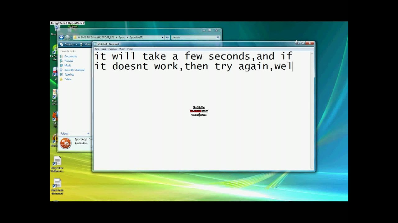 How to get you spore game to run - YouTube