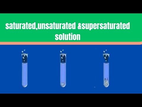 #define saturated unsaturated and super saturated solution||class9 ...