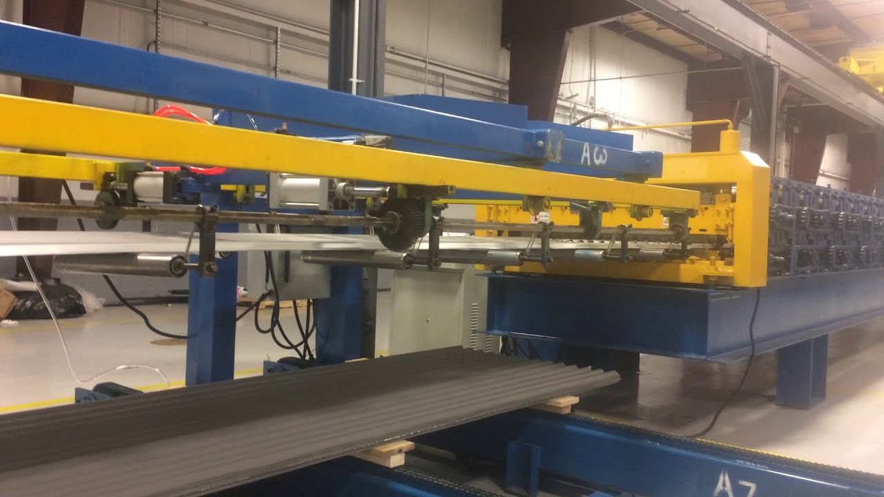 Full auto Roll forming machine line with auto stacker ,20m/min - YouTube