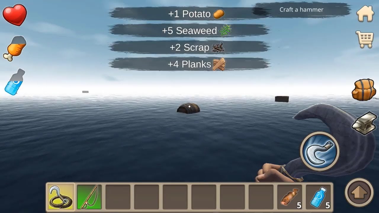 Survive On Raft Crafting On The Ocean - YouTube