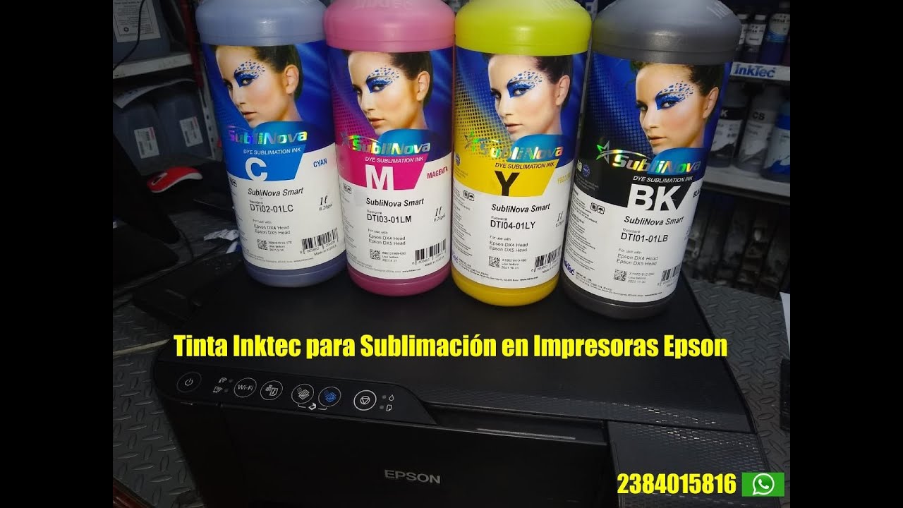 Cambiar a tinta de sublimación una Impresora Epson - YouTube