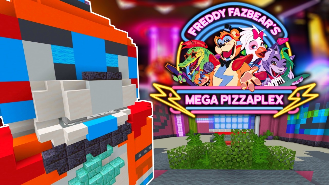 FNAF SECURITY BREACH | Building The Mega Pizzaplex in Minecraft ...