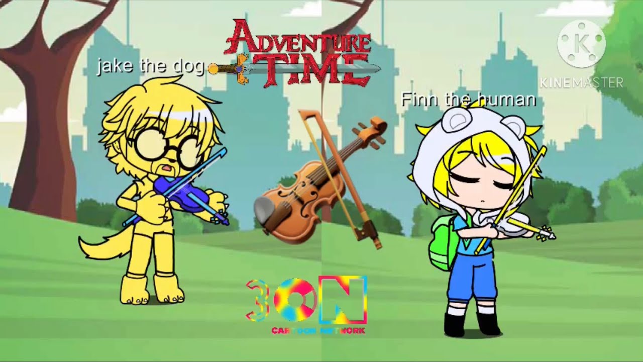 Adventure time the best Violin 🎻 playing//cartoon network 30th Birthday ...