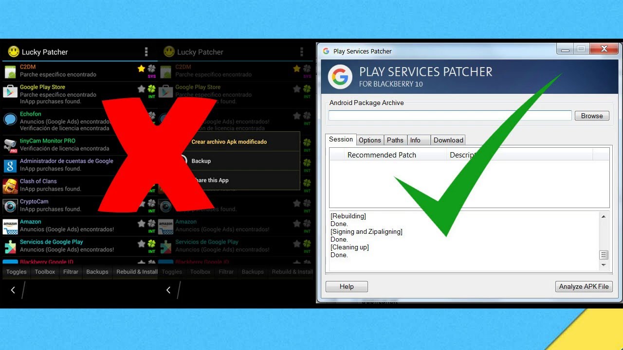 Cómo Parchar Aplicaciones Android APK con Play Services Patcher Método ...