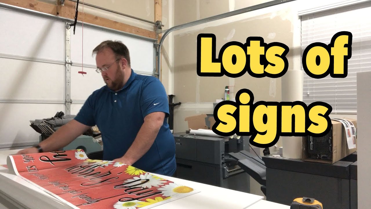 Making a double-sided foam core sign - vlog 242 - Print Shop Updates ...