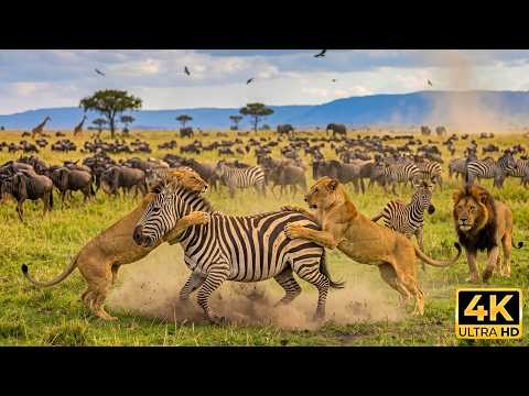 African Safari Nature 4K🌿Majestic Animals & Soothing Natural Sounds