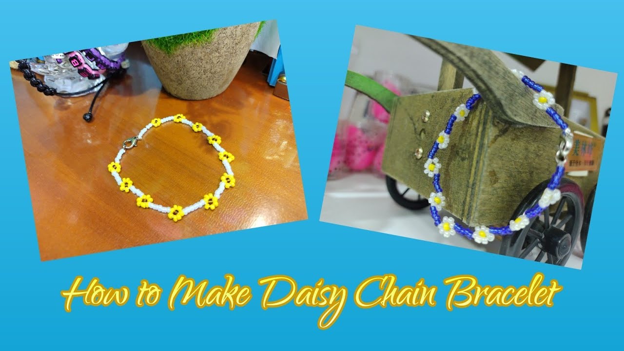 How to Make Daisy Chain Bracelet - YouTube