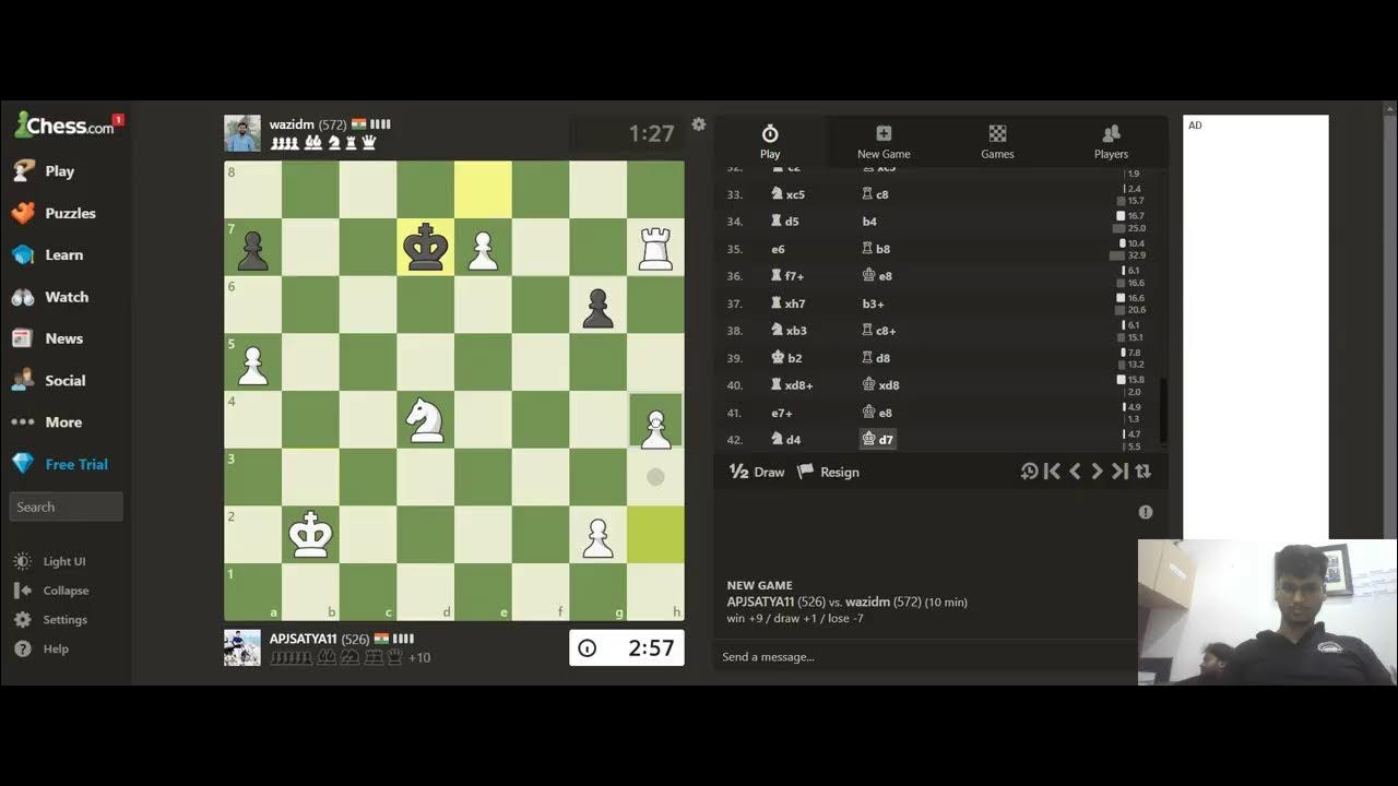 Live_Chess_Game-08 on chess.com |#LIVE #Chess #VLOG| - YouTube
