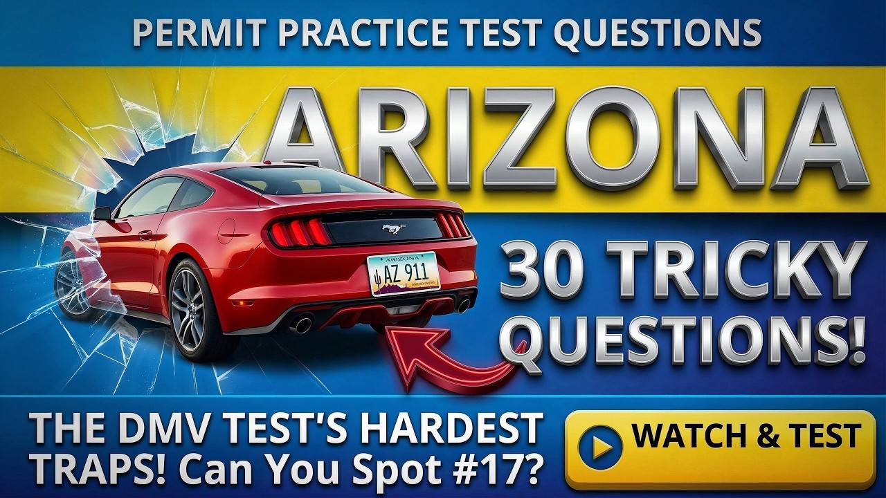 Arizona DMV Written Test 2025 | 30 Essential Questions to PASS - YouTube